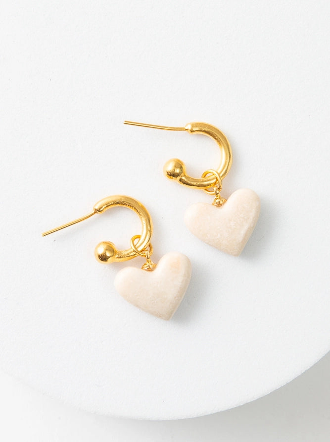 Convertible Heart Huggies | Noonday | Earrings